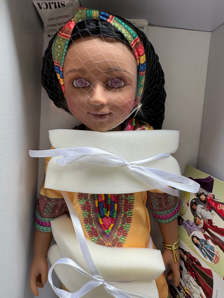 Black Doll 18" Black Skin Doll Maya Made by Carpatina Dolls – CARPATINA ...