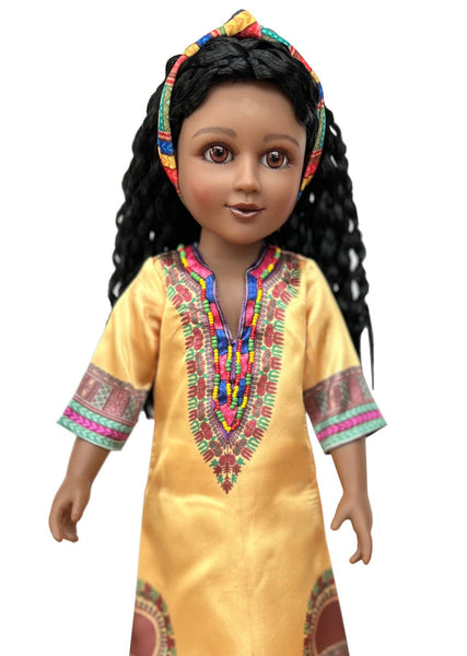Black Doll 18" Black Skin Doll Maya Made by Carpatina Dolls – CARPATINA ...