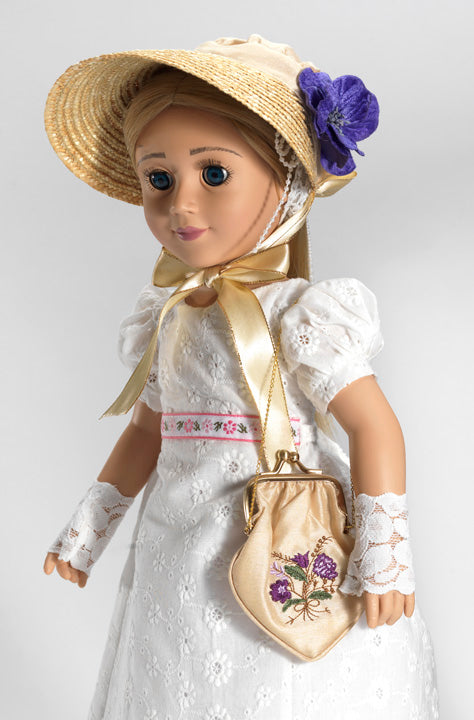 Regency Bonnet and Reticule - Slim – CARPATINA DOLLS