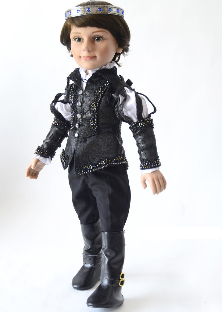 Prince Noir Outfit for 18 inch Boy Dolls – CARPATINA DOLLS